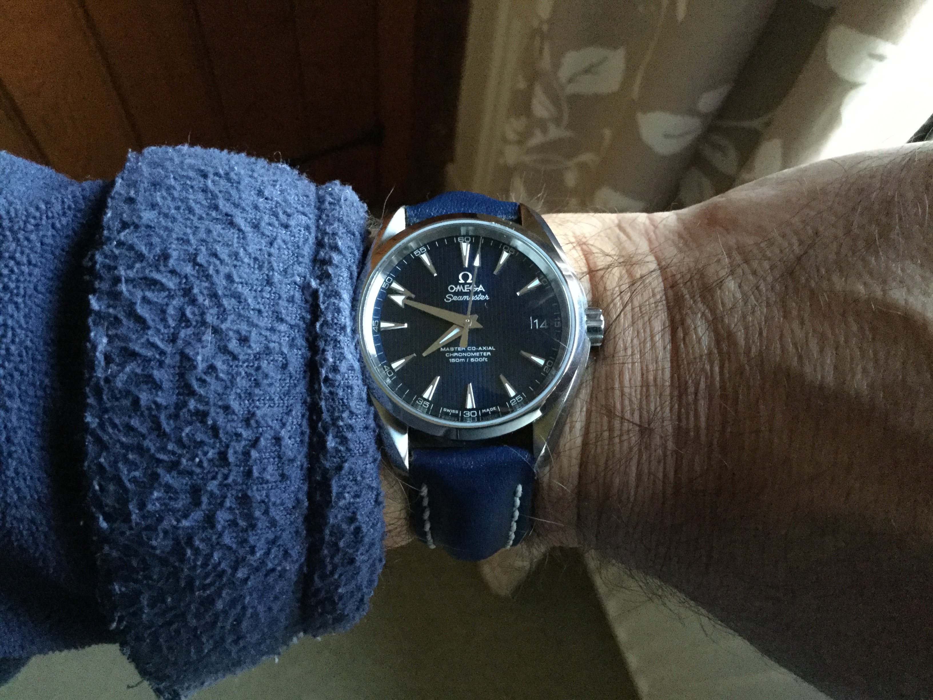 Omega Seamaster Aqua Terra Leather Strap