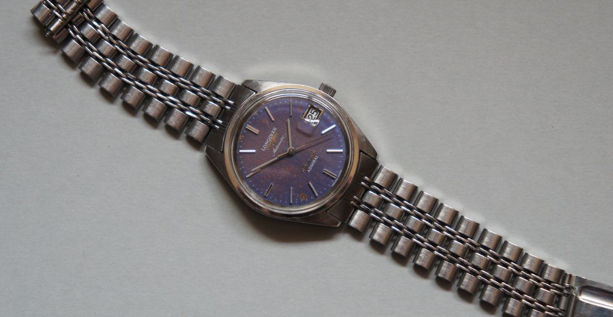 SOLD - Longines Admiral with starry night dial & bracelet - further ...