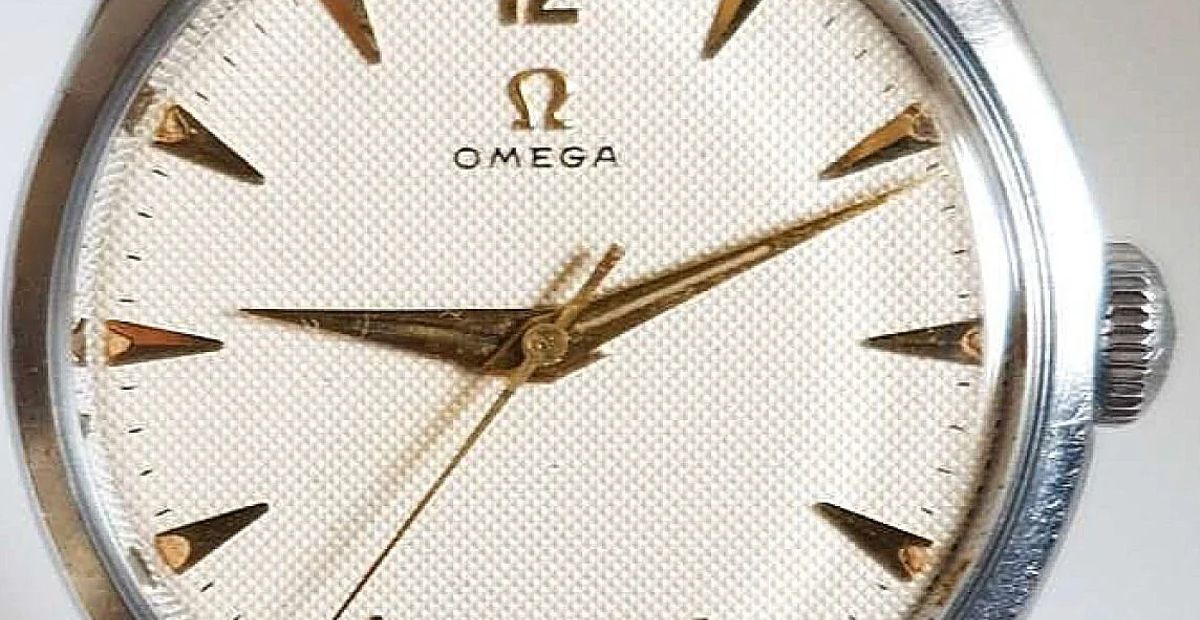 SOLD - Vintage Omega 2640 with a gorgeous textured dial. | Omega Watch ...