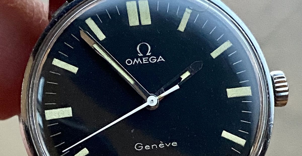 SOLD - Omega Geneve 135.011 with Original Black Dial £595 GBP | Omega ...