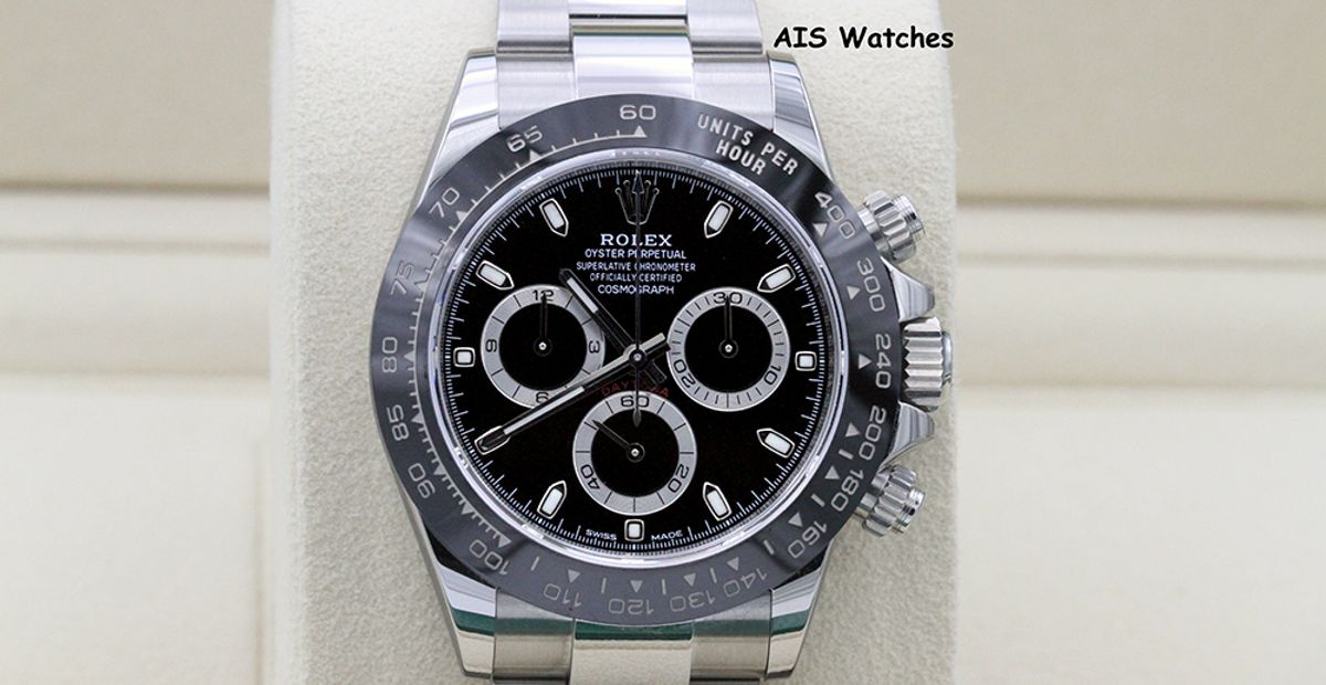 FSOT - Rolex Cosmograph Ceramic Daytona 116500 Black Dial Box & Papers ...