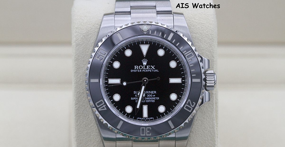 FSOT - Rolex Submariner 114060 No Date 40MM Ceramic Bezel Box & Papers ...