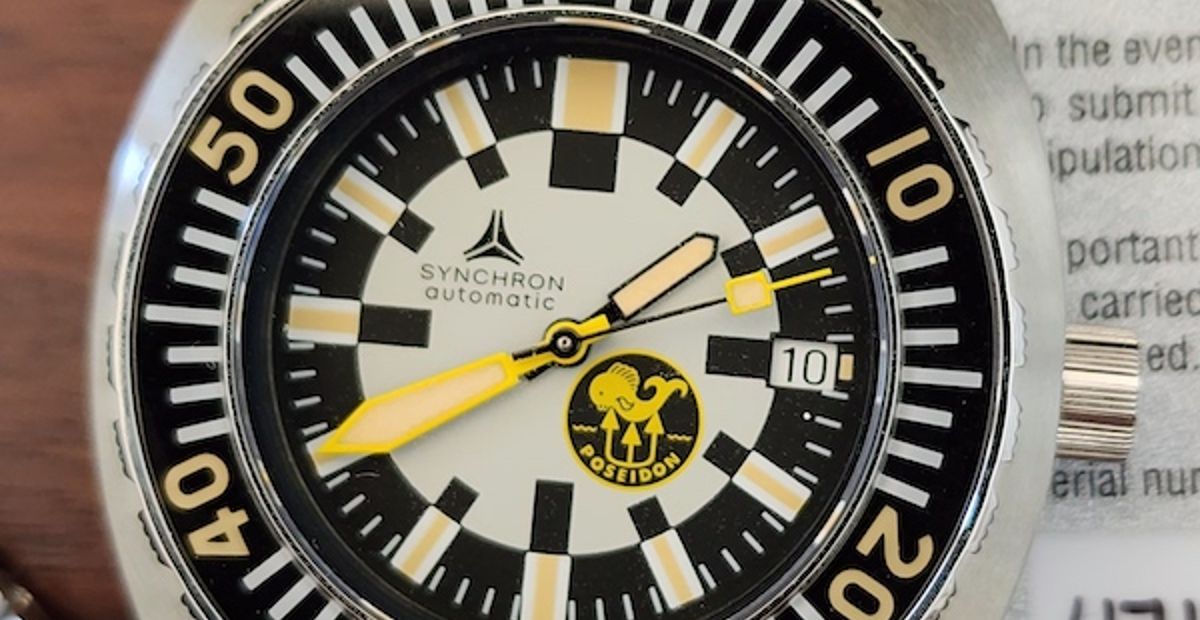 SOLD - Synchron Poseidon "Ice Diver" AS NEW with extra BoR bracelet ...