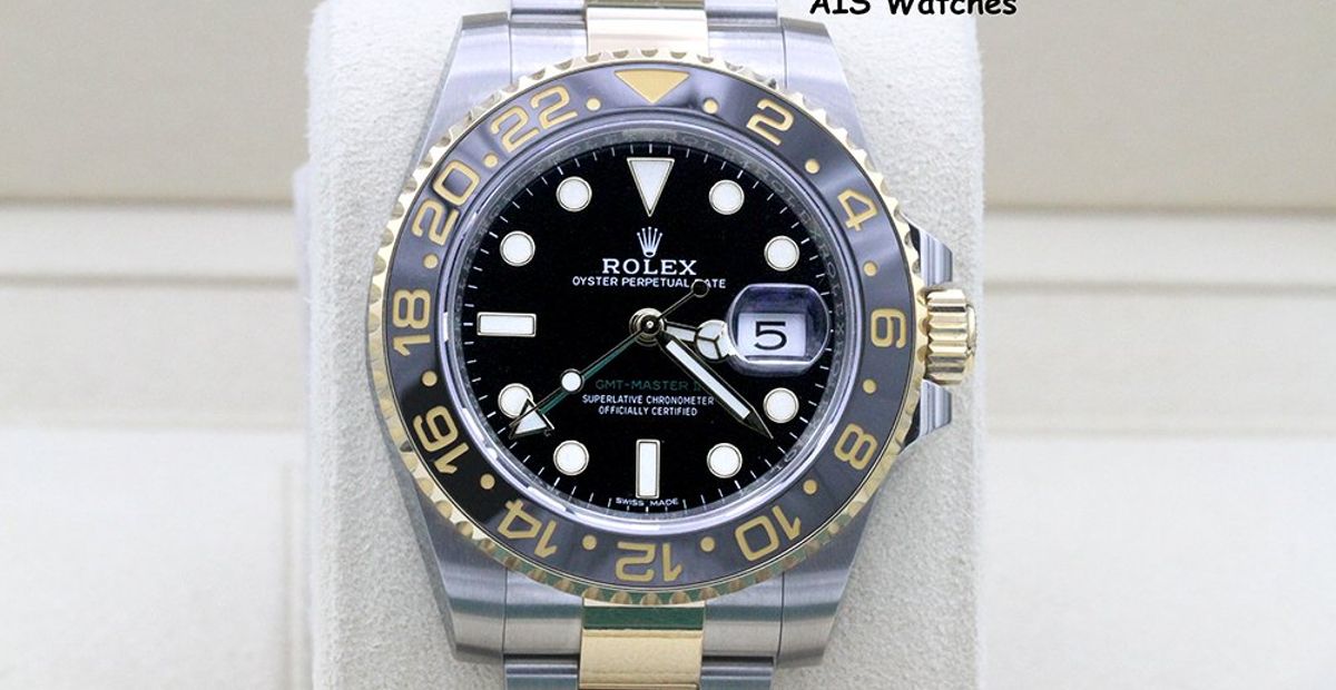 FSOT - Rolex GMT Master II 18K/SS 116713LN 40MM Black Dial Random Box ...