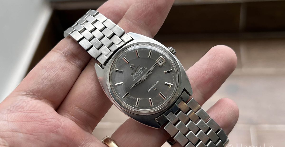 SOLD - [REDUCED] 1966 Omega Constellation C-case Grey dial with brick ...