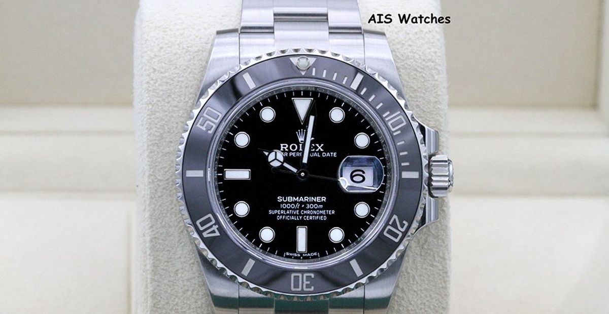 FSOT - Rolex 116610LN Submariner Date 40MM Black Ceramic Bezel 2018 Box & Papers | Omega Watch ...