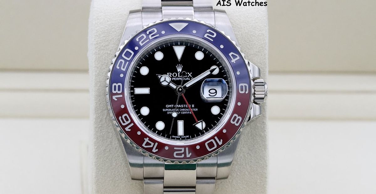 FSOT - Rolex GMT-Master II 116719 BLRO 18K White Gold Black Dial Pepsi ...
