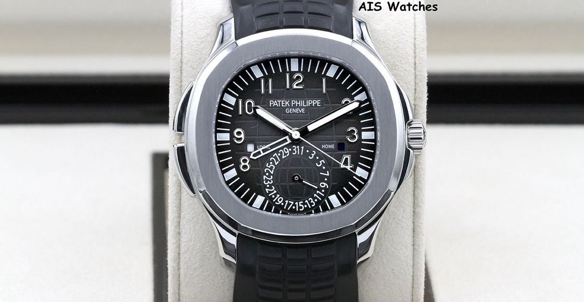 FSOT - Patek Philippe Aquanaut 5164/A-001 Travel Time 40MM Box & Papers ...