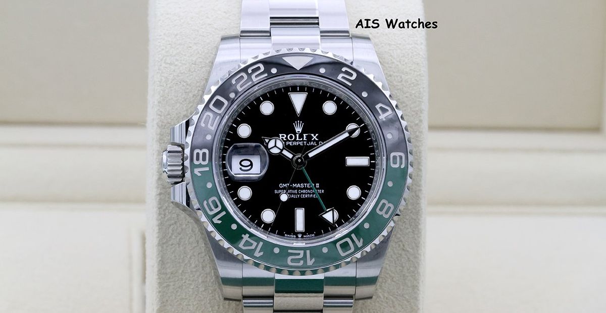 FSOT - Rolex GMT Master II 126720VTNR Sprite Lefty Oyster Black / Green ...