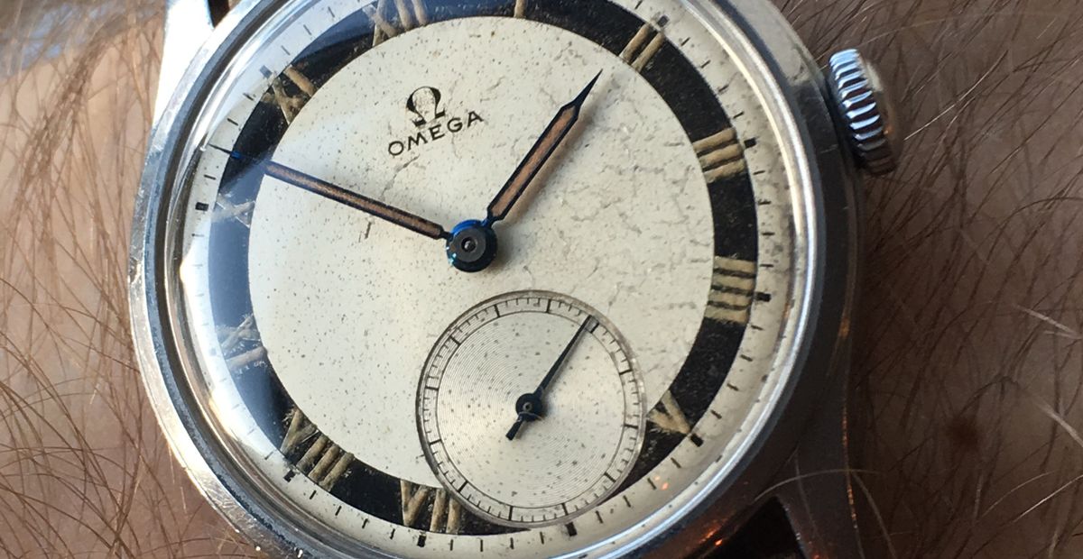 SOLD - Vintage Omega Suverän (ref. 2400-2) from 1944 with excellent and ...