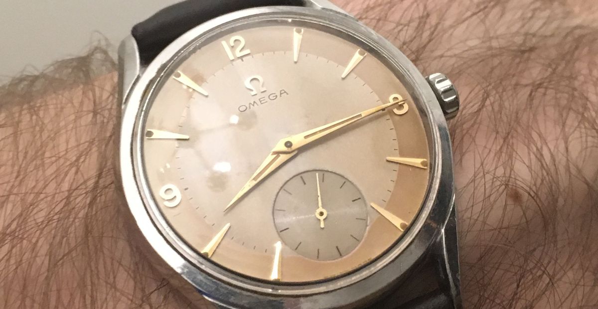SOLD - Omega cal. 266 from 1954 with a very nice patina (original ...