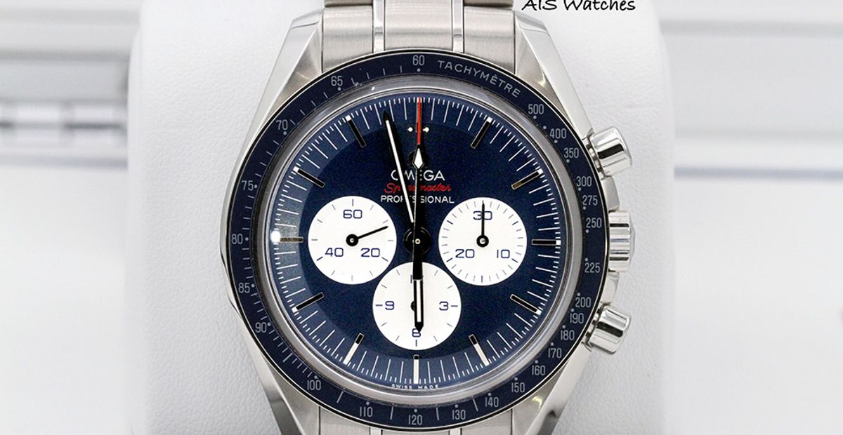 FSOT - Omega SpeedMaster Tokyo 2020 Olympics Blue Dial 522.30.42.30.03 ...