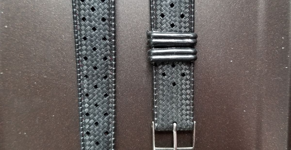 FS - Vintage Tropic-style rubber straps and Speidel Folded Bracelet ...
