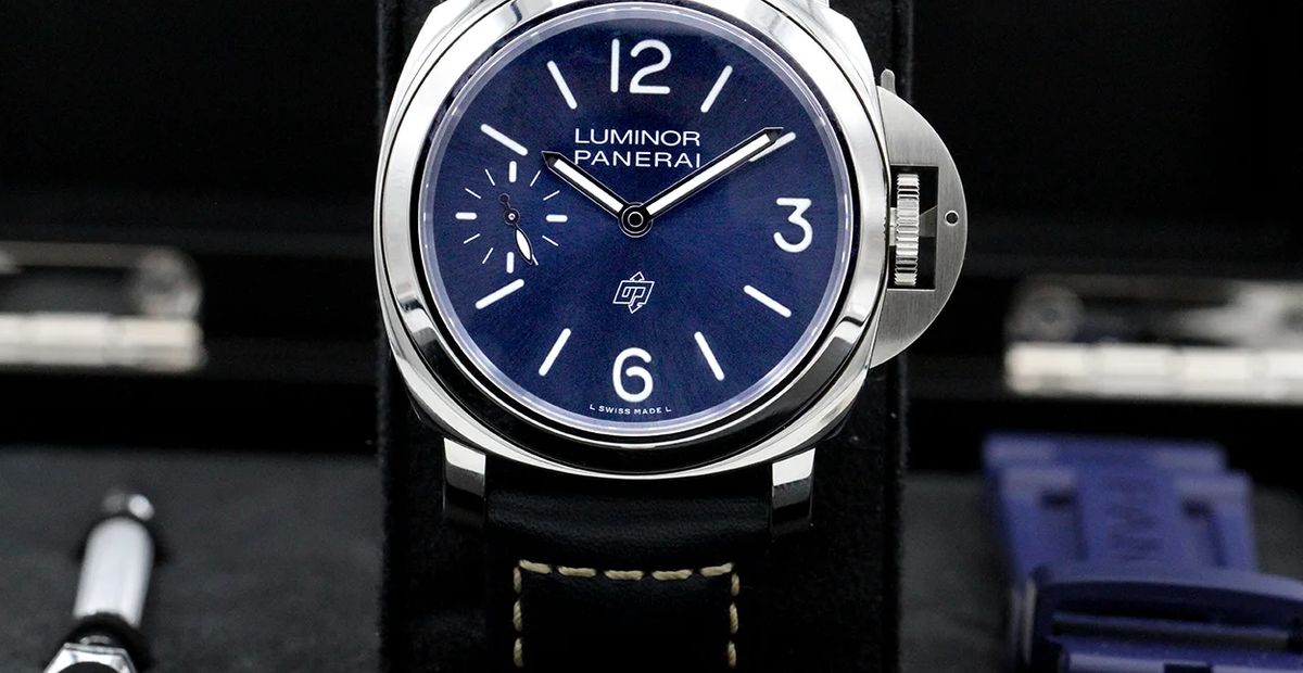 FS - Panerai PAM 1085 Luminor Marina Logo Blu Mare 44MM 3 Days B&P ...