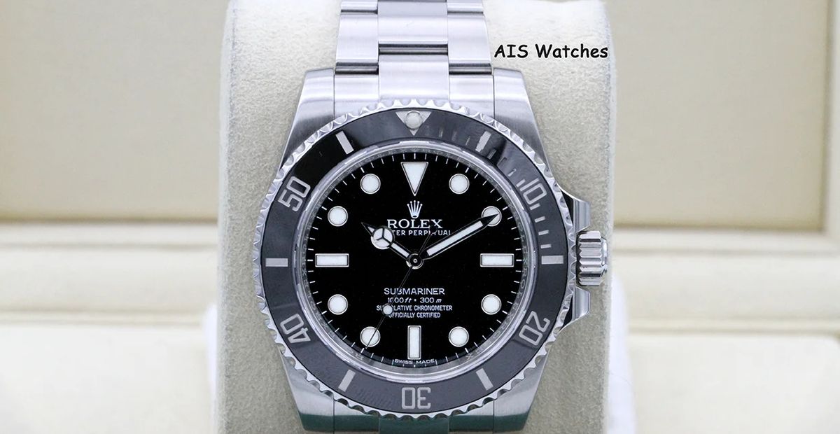 FS - Rolex Submariner 114060 No Date 40MM Ceramic Bezel 2016 B&P ...