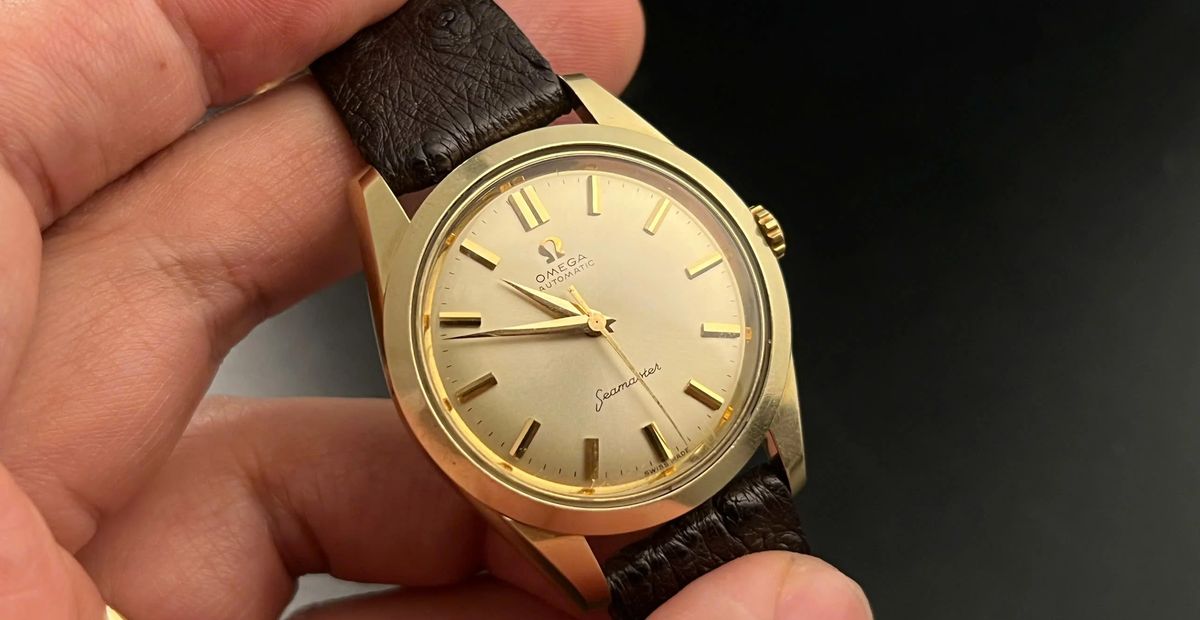 FS - 1958 Omega Seamaster Ref. 14710– 35mm Gold Capped, Serviced ...