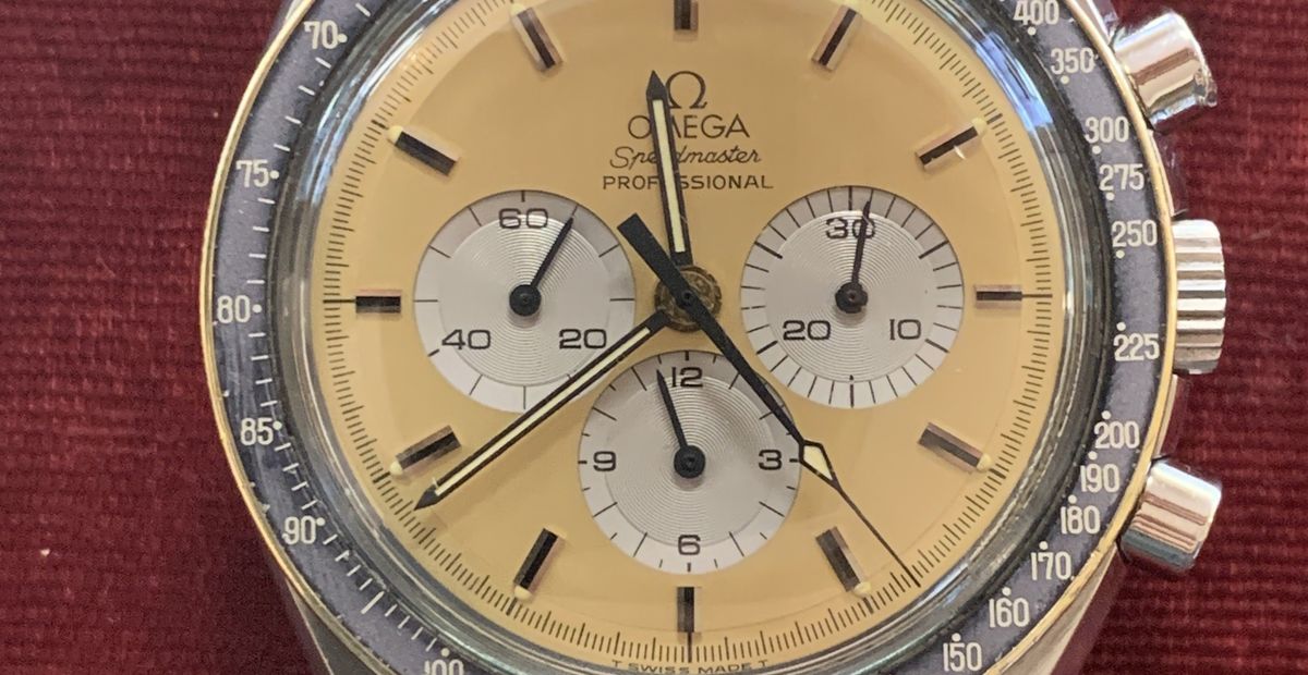 1980’s Omega speedmaster professional champagne face bi color | Omega ...