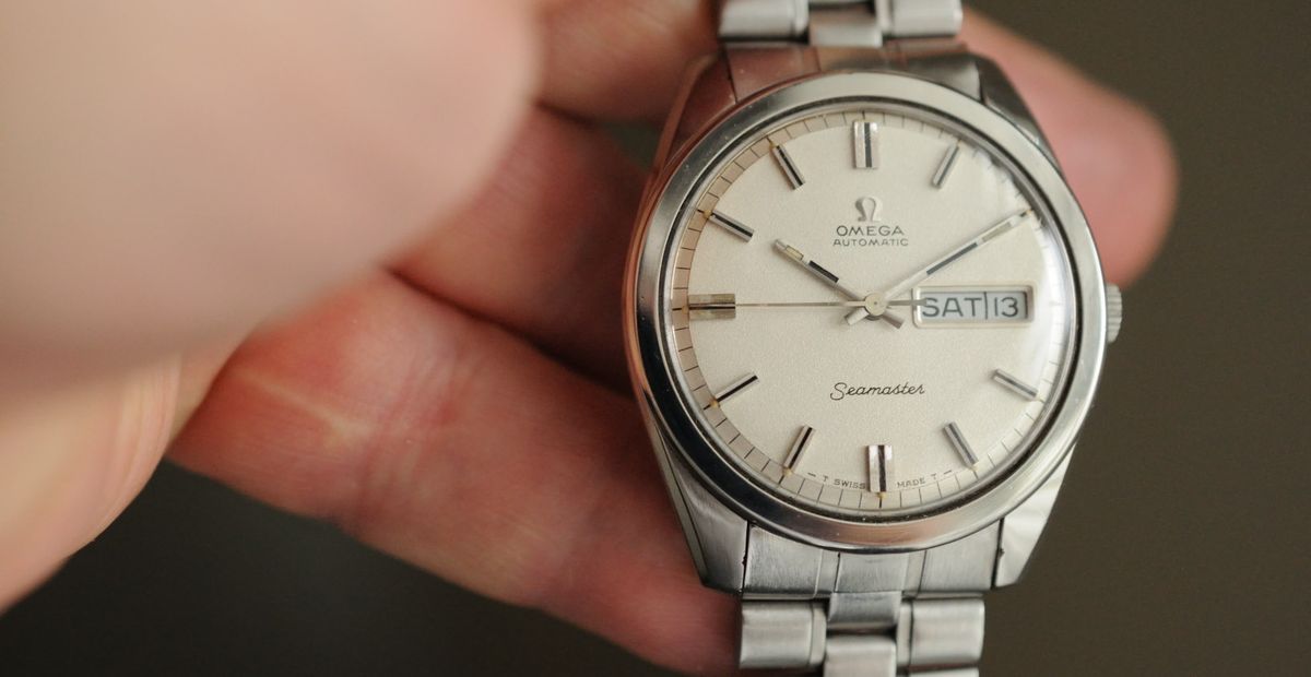 SOLD - Omega Seamaster 166.032 "Sparkle" Day/Date 1098/540 $950 USD ...