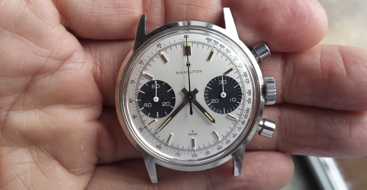 SOLD - Hamilton panda dial chronograph | Omega Watch Forums