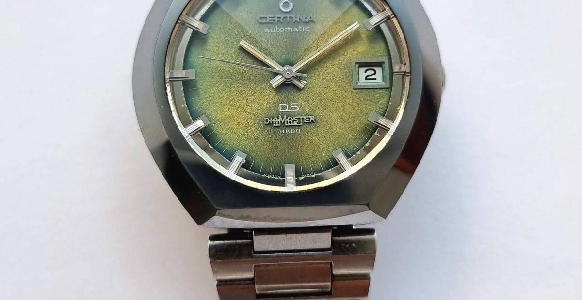 SOLD - Certina-Rado Diamaster. Oilve dial. Fully serviced with 12m ...