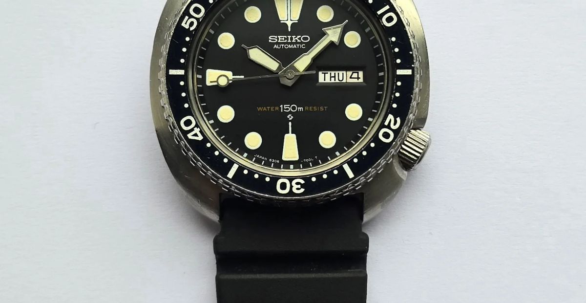 SOLD - Seiko JDM 6306-7001 with Kanji Wheel, April 1978 . Super Patina ...