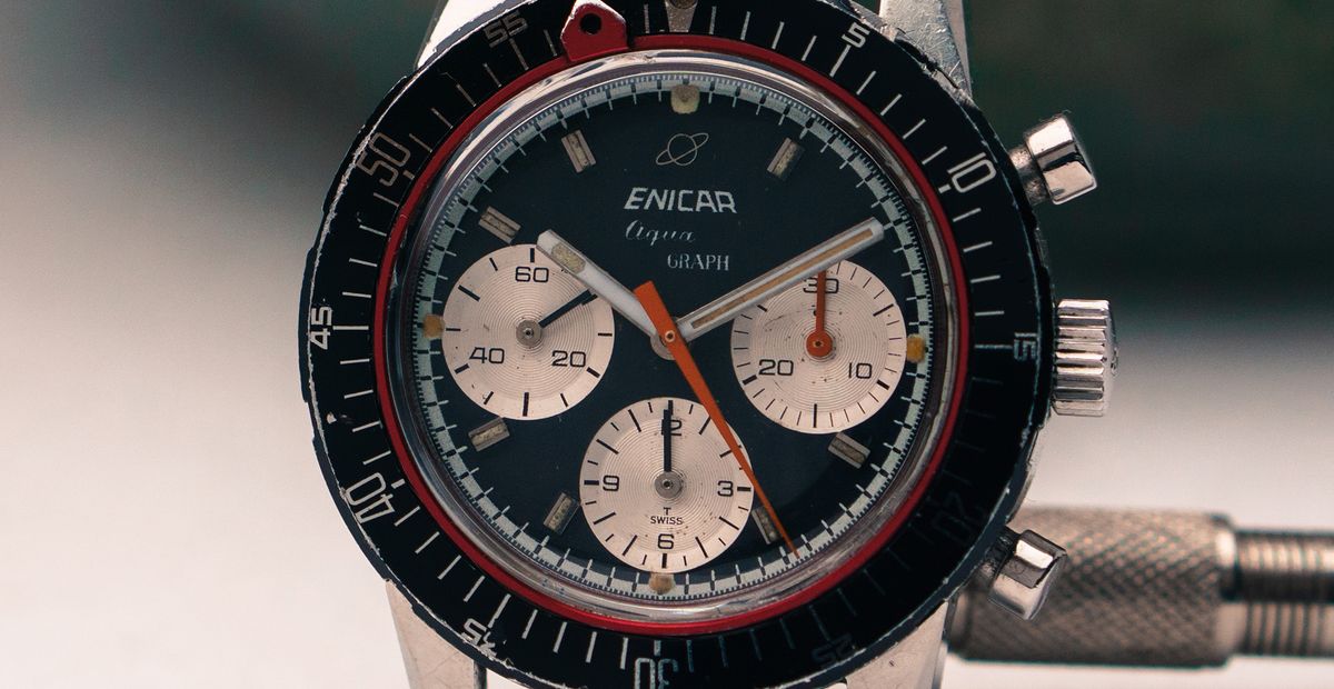 SOLD - Enicar Aqua Graph MK IV Diving Chrono | Omega Watch Forums
