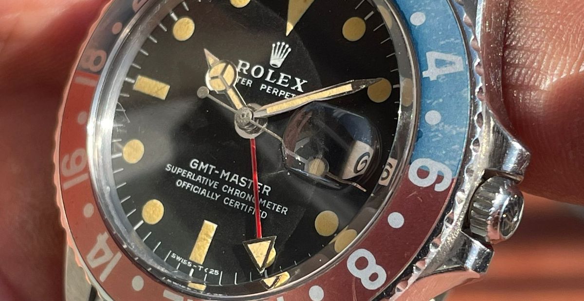 SOLD - Rolex GMT Master "Pepsi" ref.1675 MK2. Killer pumpkin lume. Mega ...