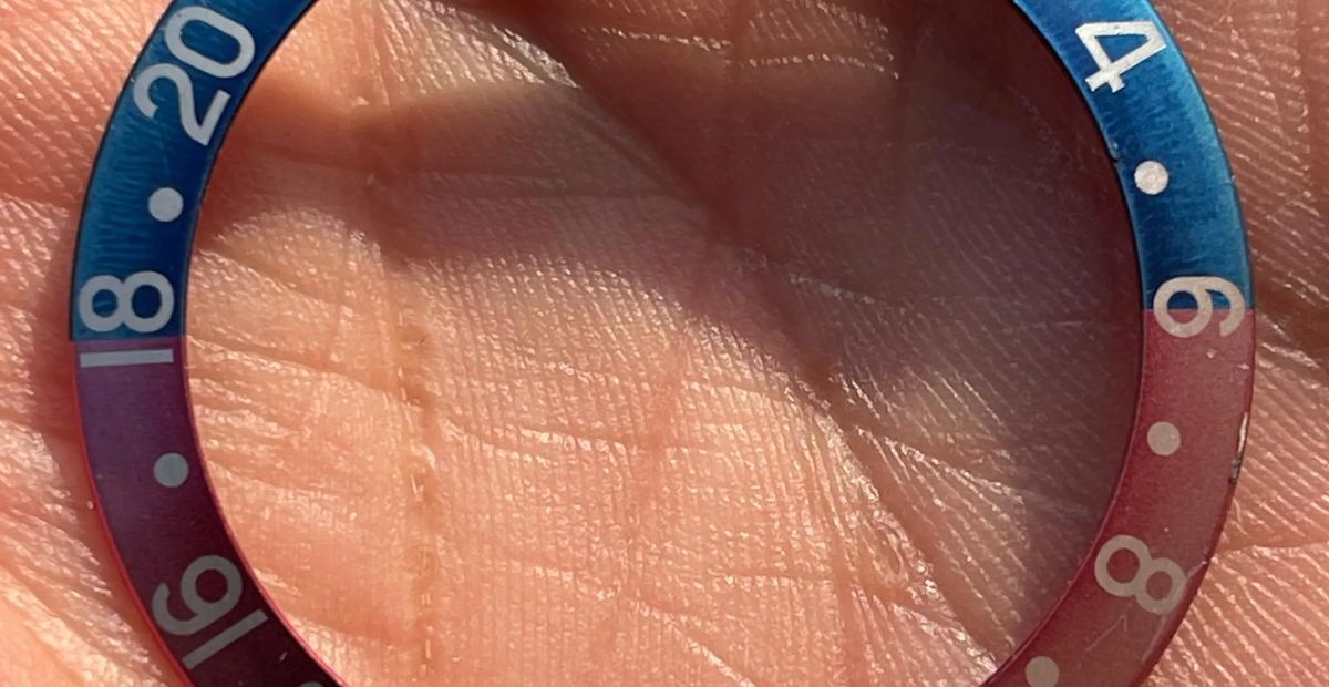 SOLD - Rolex GMT Master "Pepsi" 1675 - 16750 inlay bezel insert, red ...