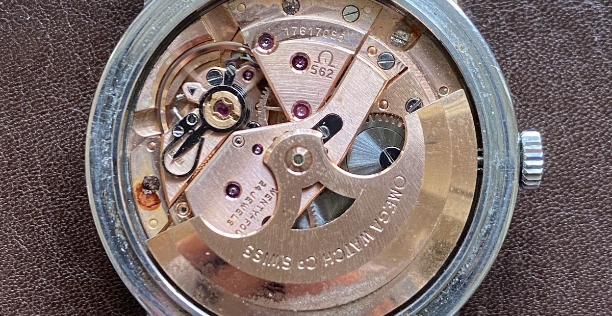 SOLD - [now $750] 1960 steel Omega cursive Geneve 14703 ref w/ onyx ...