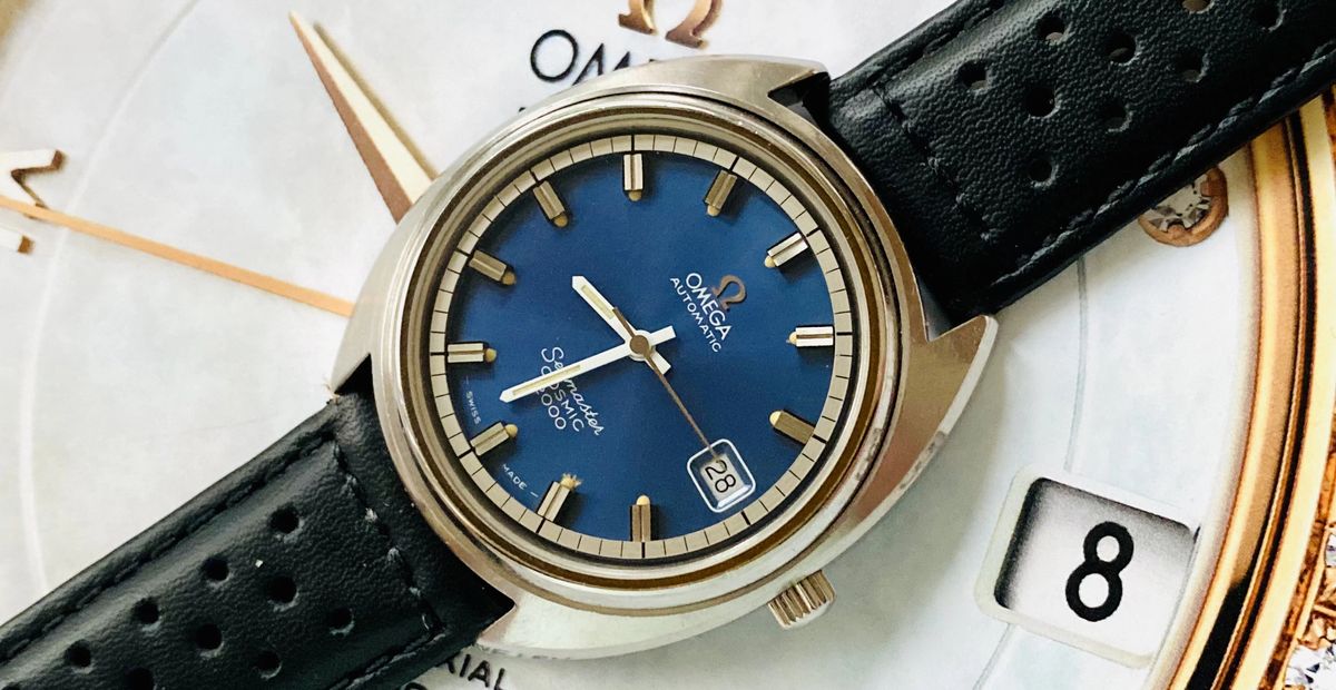 SOLD - Omega Seamaster Cosmic 2000 blue dial | Omega Watch Forums