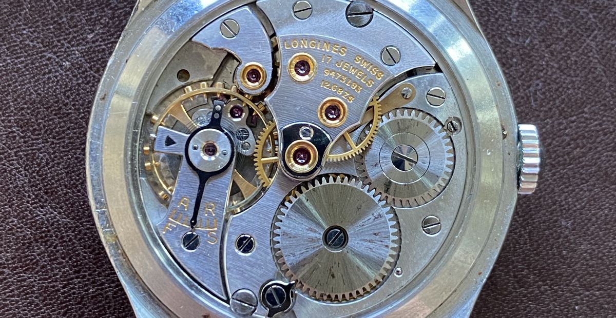 SOLD - [Now $1k] 1955 35.5mm Steel Longines 12.68zs w/ a partial ...