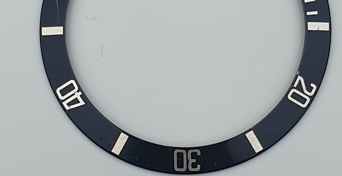 SOLD - Rolex Submariner 16800/16610 Bezel insert with Tritium Lume Pip ...
