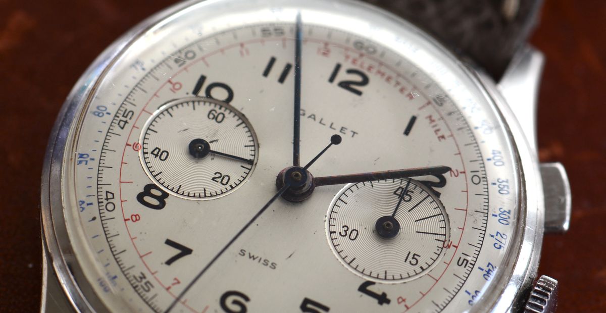 FS - Gallet MultiChron M45 vintage chronograph with EP4 movement and ...