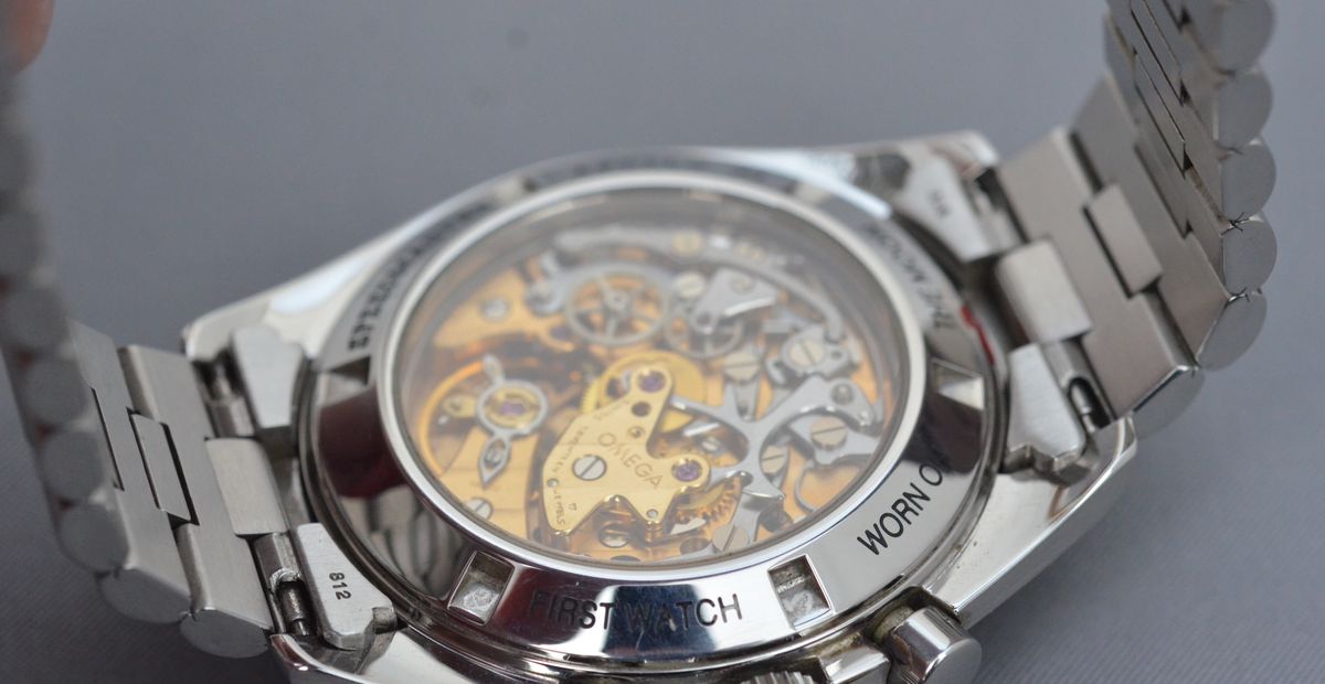 SOLD - 1992 Omega Speedmaster Apollo XI Sapphire Case Back 3592.50 B&P ...