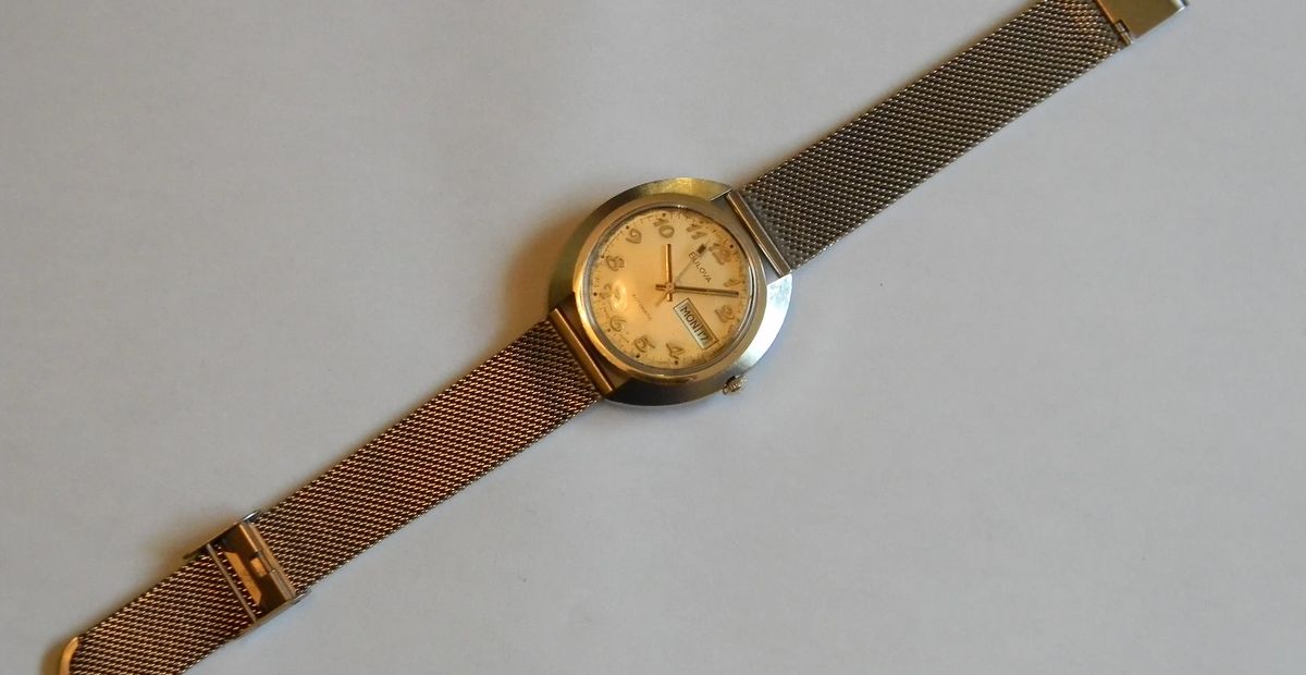 SOLD - 1973 Bulova Jetstar Automatic Day Date Steel Case $100 | Omega ...