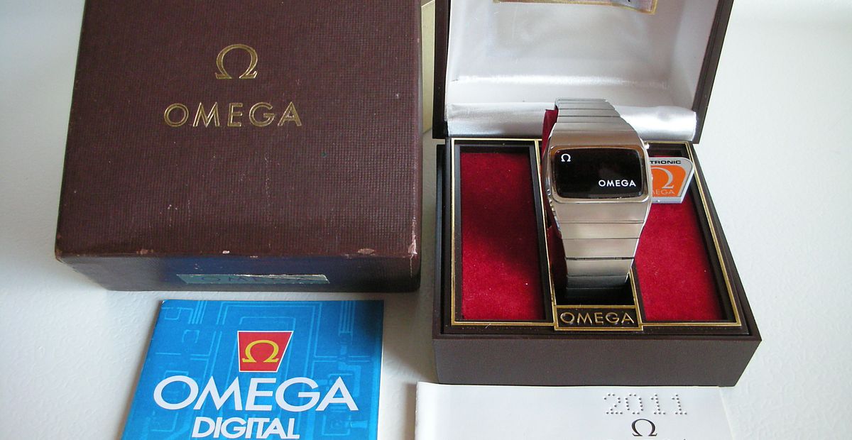 SOLD - Omega LED Digital II - NOS Full Set | Omega Watch Forums