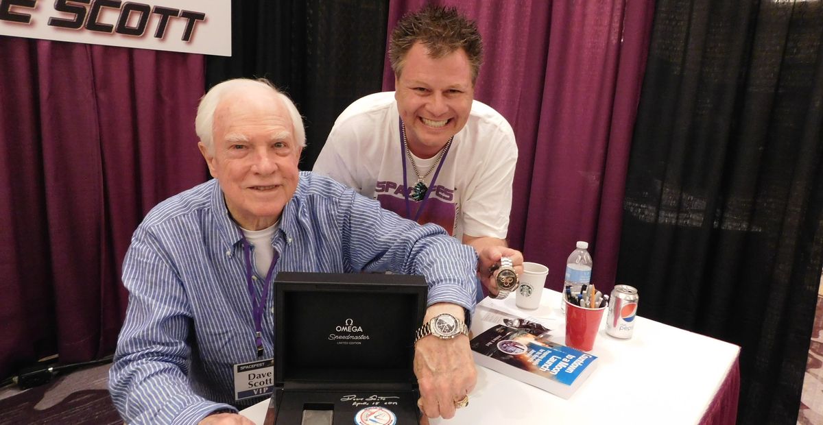 Astronaut Dave Scott 7th Moonwalker Spacefest 2016 Omega Speedmaster ...