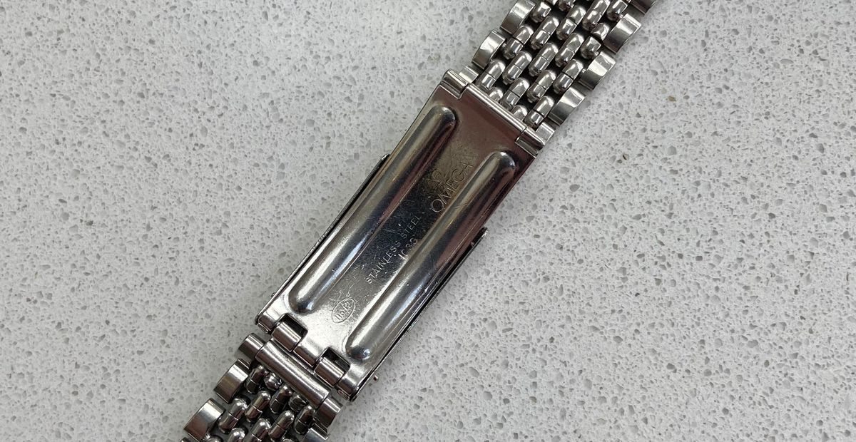 SOLD - Vintage Omega Beads of Rice Bracelet Ref 1036 + 511 End Links £ ...