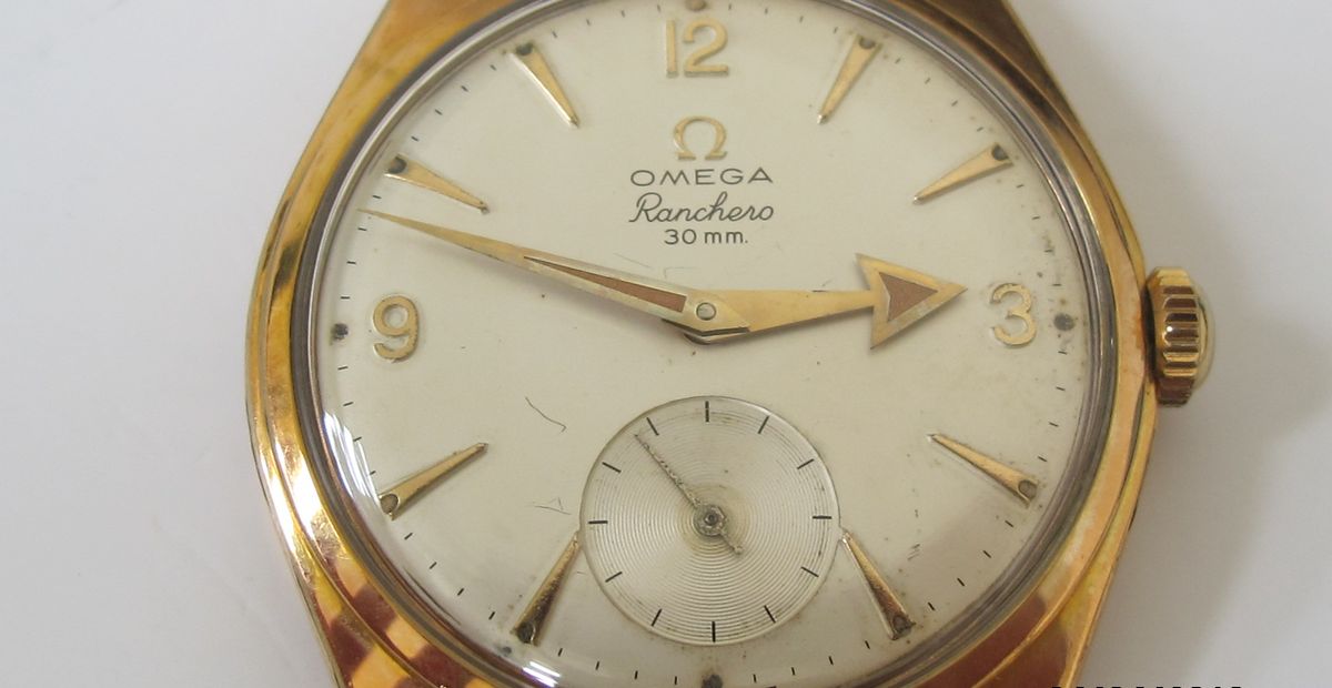 SOLD – Omega Ranchero 2990-1 Beautiful Yellow Gold Plated Circa 1960 ...