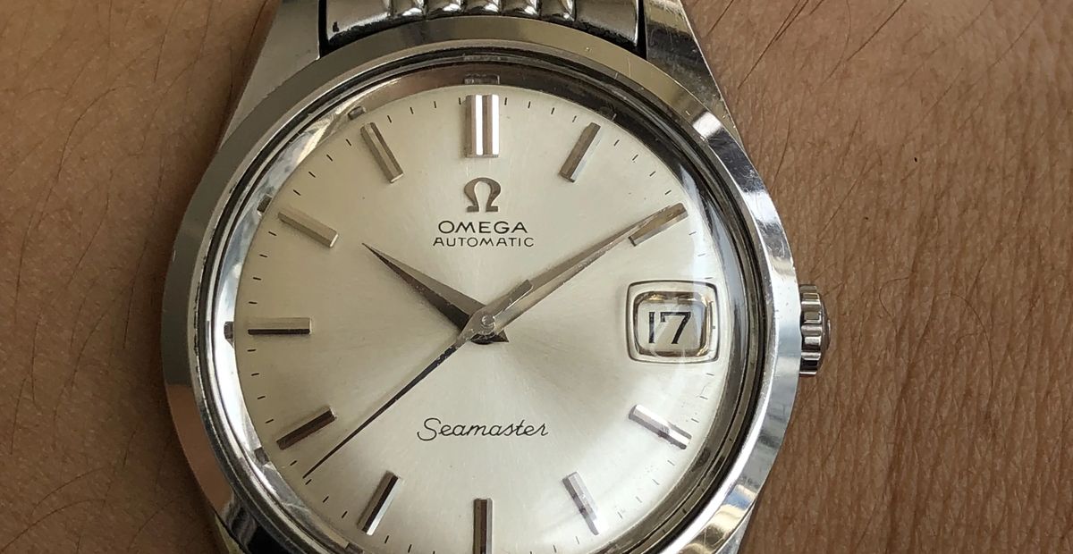 SOLD - Omega 166.010, white sunburst dial, solid hour markers, BOR ...