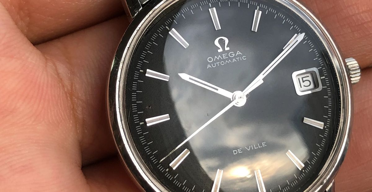 SOLD - (Price Reduced further) Omega 166.033, Black Racing dial, solid ...