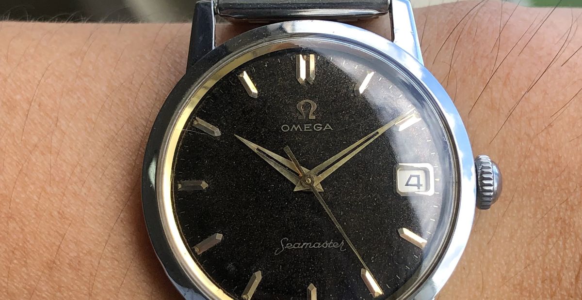 FS - (Price reduced) Omega 14384, original black gilt stardust dial ...