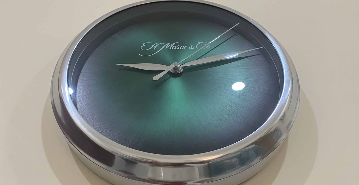 FS - New, H. Moser & Cie (official) Endeavour Green Fume Dial Wall ...