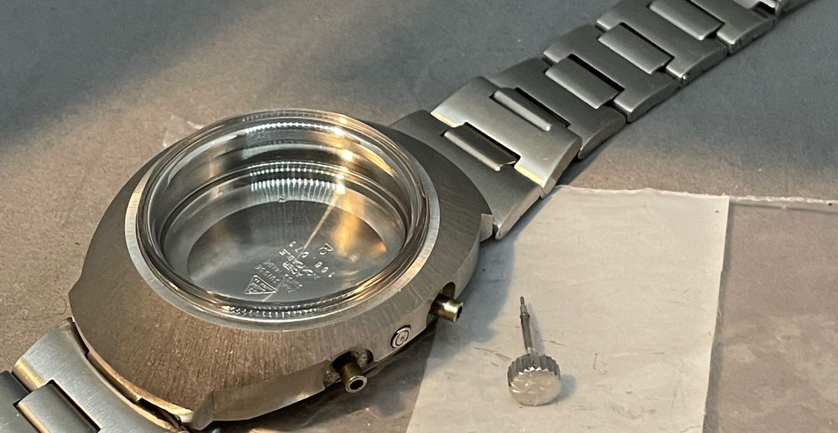 SOLD - Omega Memomatic Pilot style case | Omega Watch Forums