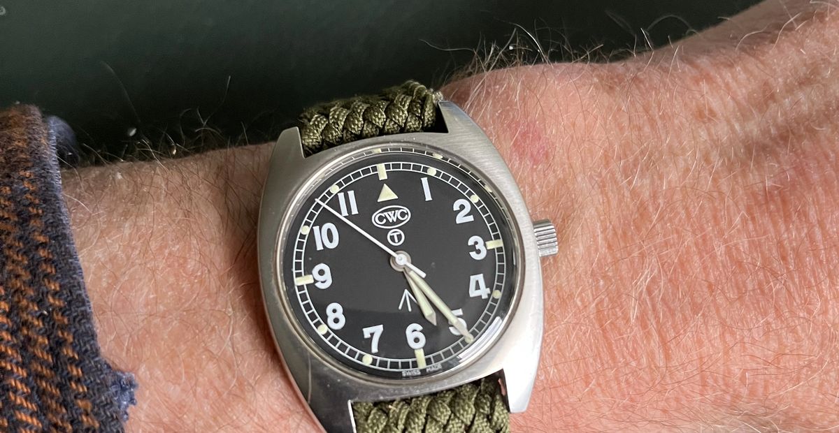 SOLD - CWC W10 manual wind ex NATO | Omega Watch Forums