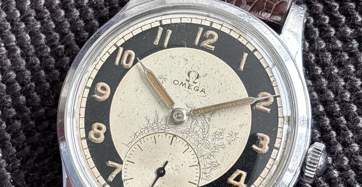 SOLD - **REDUCED** Omega Suverän 2400-3 Bullseye Tropicazed from 1944 ...