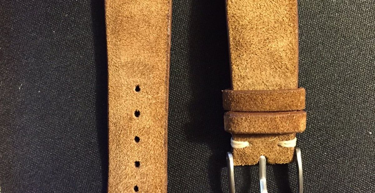 SOLD - Bulang and Sons Brown Suede Leather Strap 20mm | Omega Watch Forums