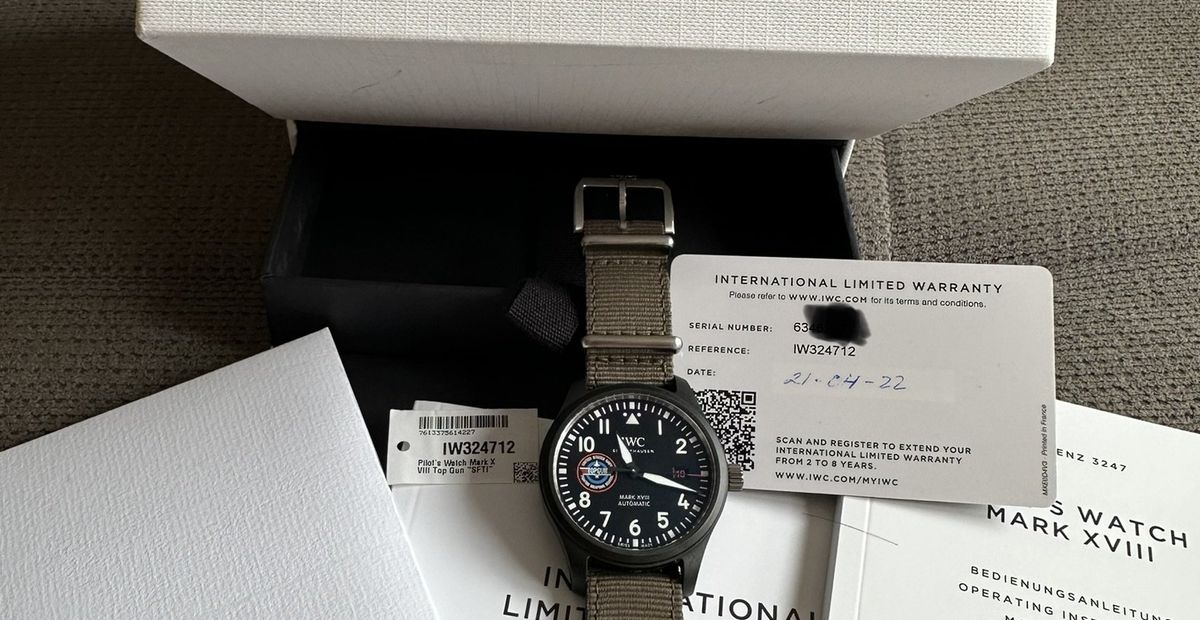 SOLD - IWC TOP GUN Mark XVIII STFI 2022 Limited Production ...