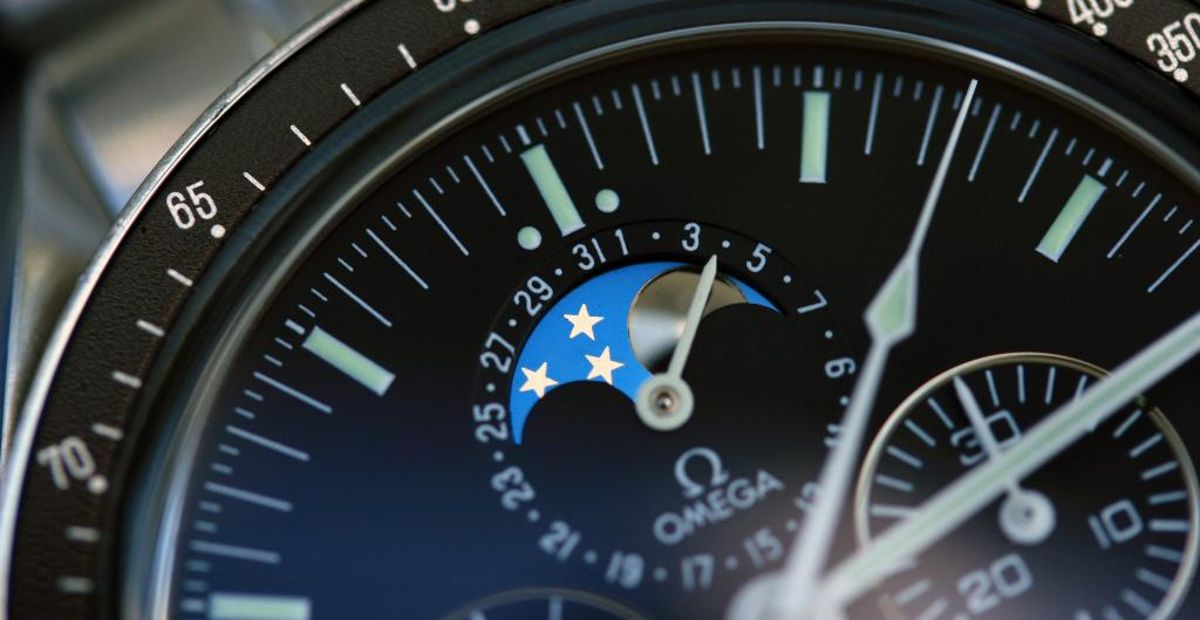 FS - MoonPhase Omega Speedmaster Moon Watch 3576.50 Display Back Full ...