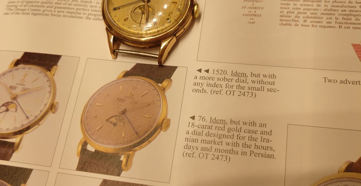 1947 omega cosmic moonphase watch - Persian dial | Omega Watch Forums